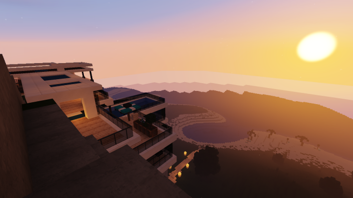 Cliff Side Private Mansion Minecraft Map