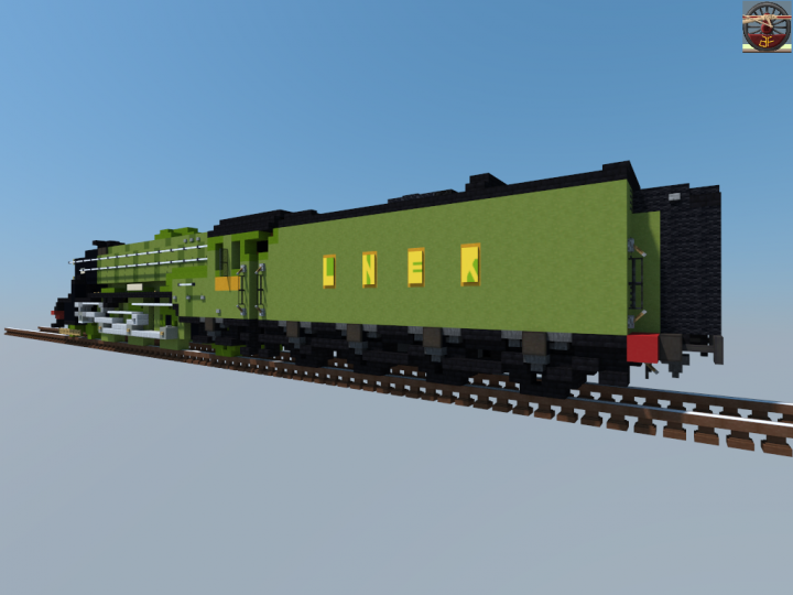 3:1 LNER A3 Class Flying Scotsman Steam Locomotive Minecraft Map
