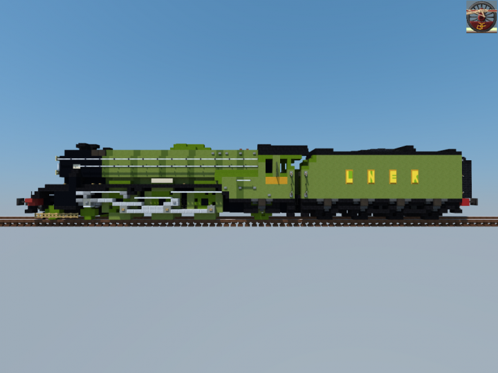 3:1 LNER A3 Class Flying Scotsman Steam Locomotive Minecraft Map