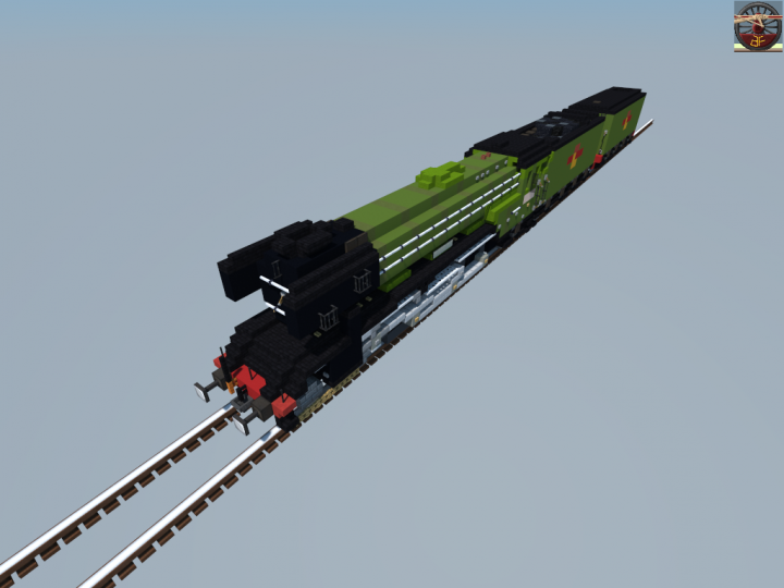 3:1 LNER A3 Class Flying Scotsman Steam Locomotive Minecraft Map