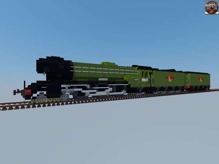 3:1 LNER A3 Class Flying Scotsman Steam Locomotive Minecraft Map