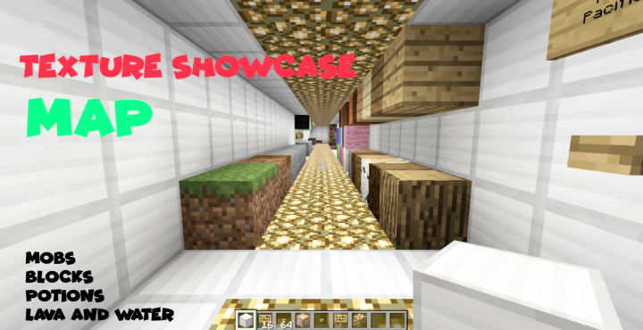 TEXTURE SHOWCASE MAP (PT,EN,ES) Minecraft Map