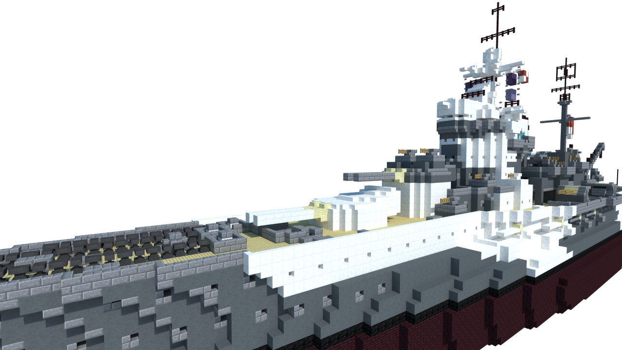 British Battleship - HMS Warspite (1942) Minecraft Map