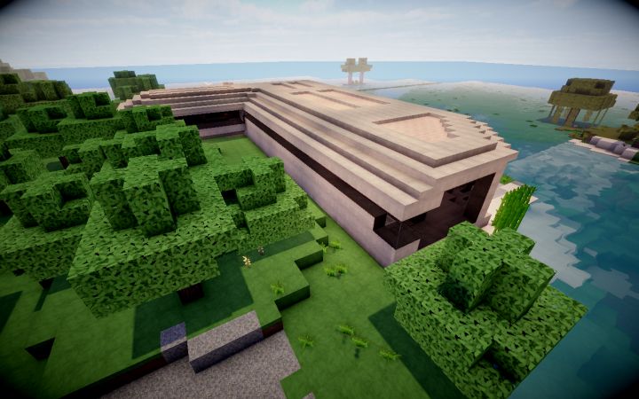 [1ST PROJECT!] A lake-side getaway house Minecraft Map