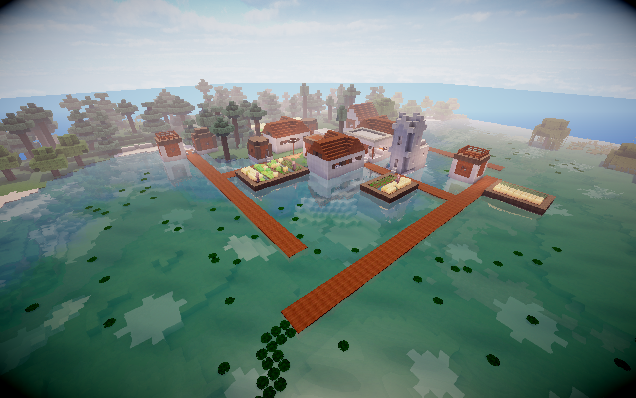 [1ST PROJECT!] A lake-side getaway house Minecraft Map