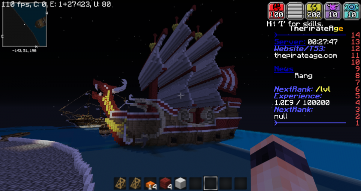 Shanks Boat From OnePiece ! ^^ Minecraft Map