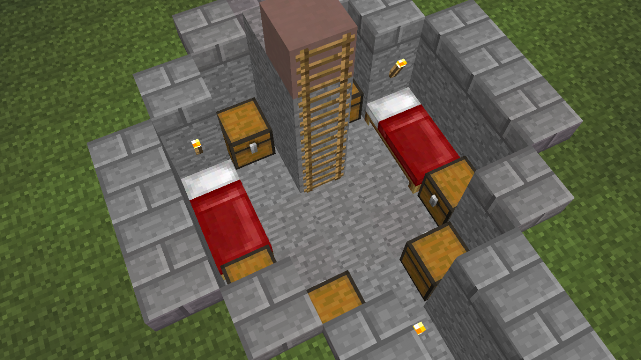 AT Bunker with Tank Turret Minecraft Map