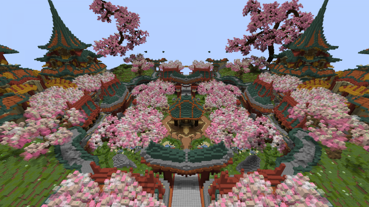 Fantasy Oriental Hub Minecraft Map