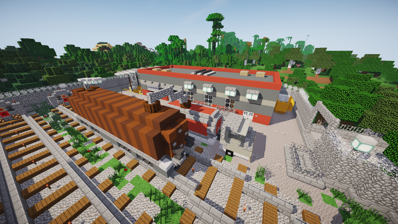 Industrial Freight Depot | ALKAPEER CITY Minecraft Map