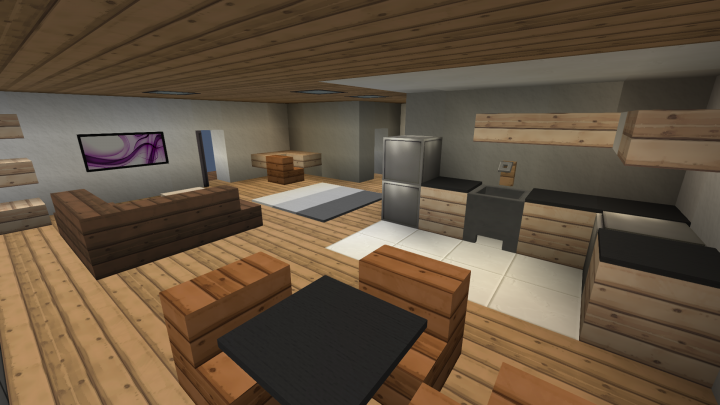 Modern Apartment Building 8 (full interior) Minecraft Map