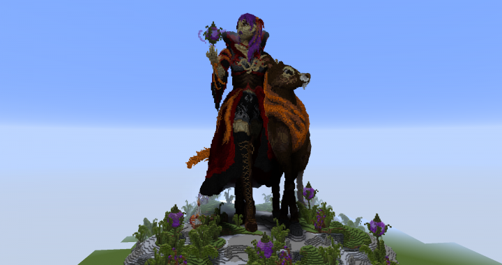 Fantasy Magician and Stag Minecraft Map