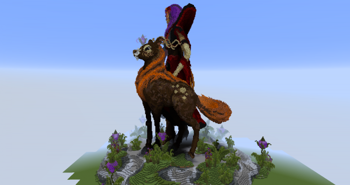 Fantasy Magician and Stag Minecraft Map