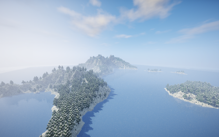 " Glacial Island " By ClemsDX - WorldPainter Minecraft Map