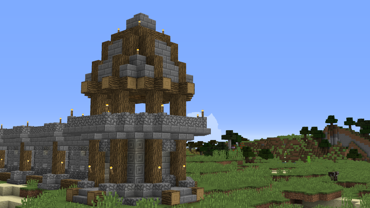 Medieval Wall with Defence Tower Minecraft Map
