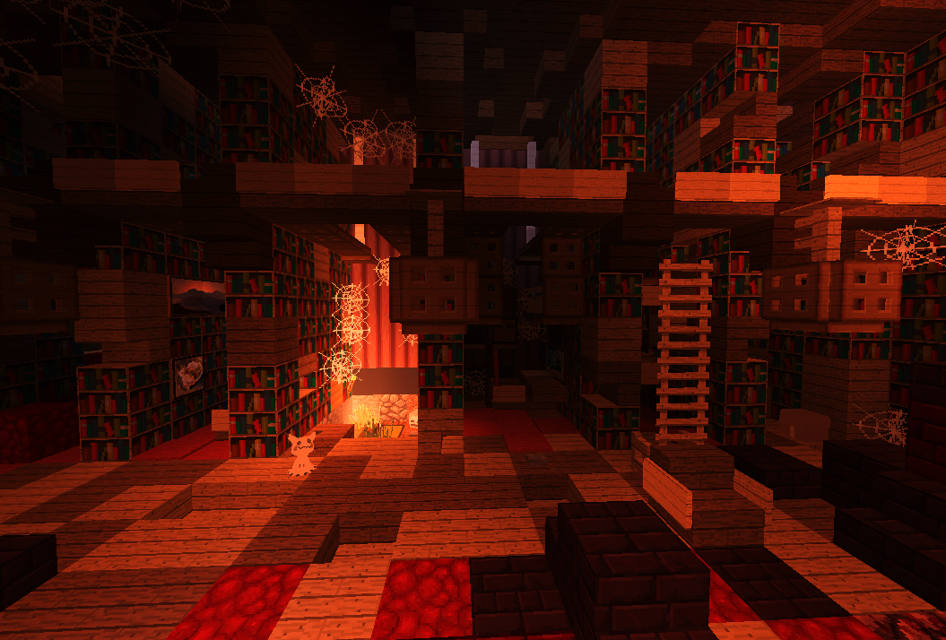 Halloween haunted library spooky room thingy (pixelmon) Minecraft Map
