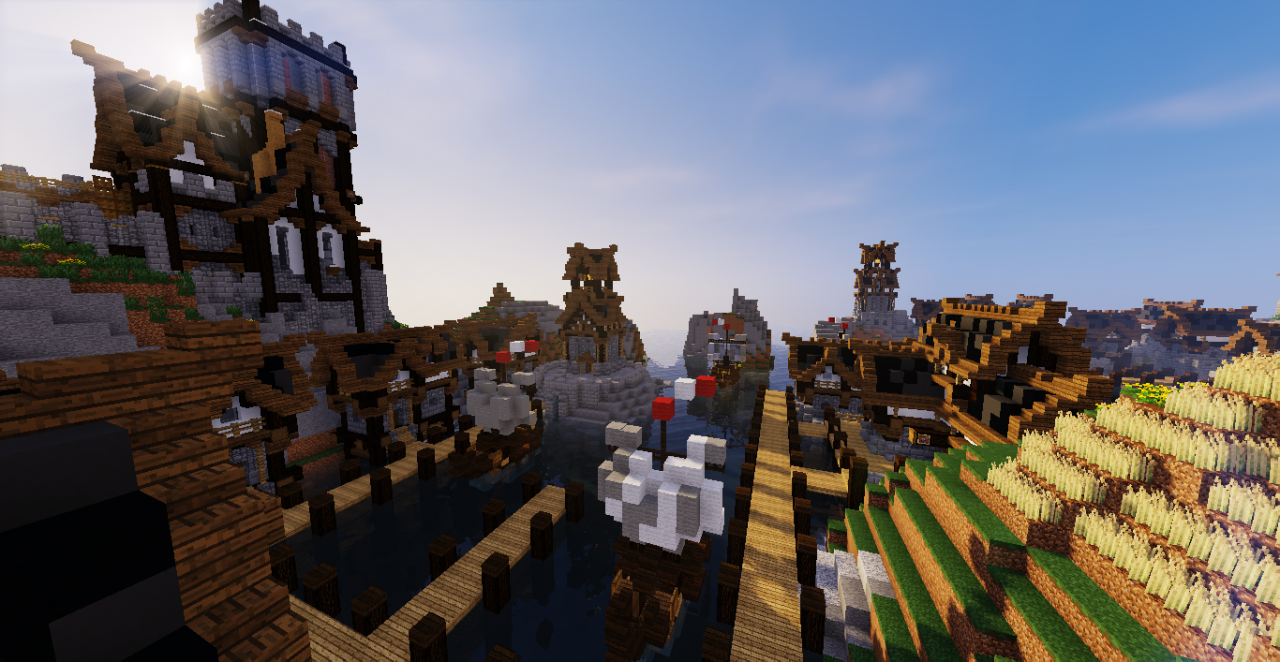 Syrene , a Coastal Town Minecraft Map