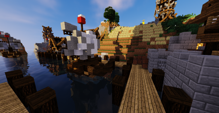 Syrene , a Coastal Town Minecraft Map