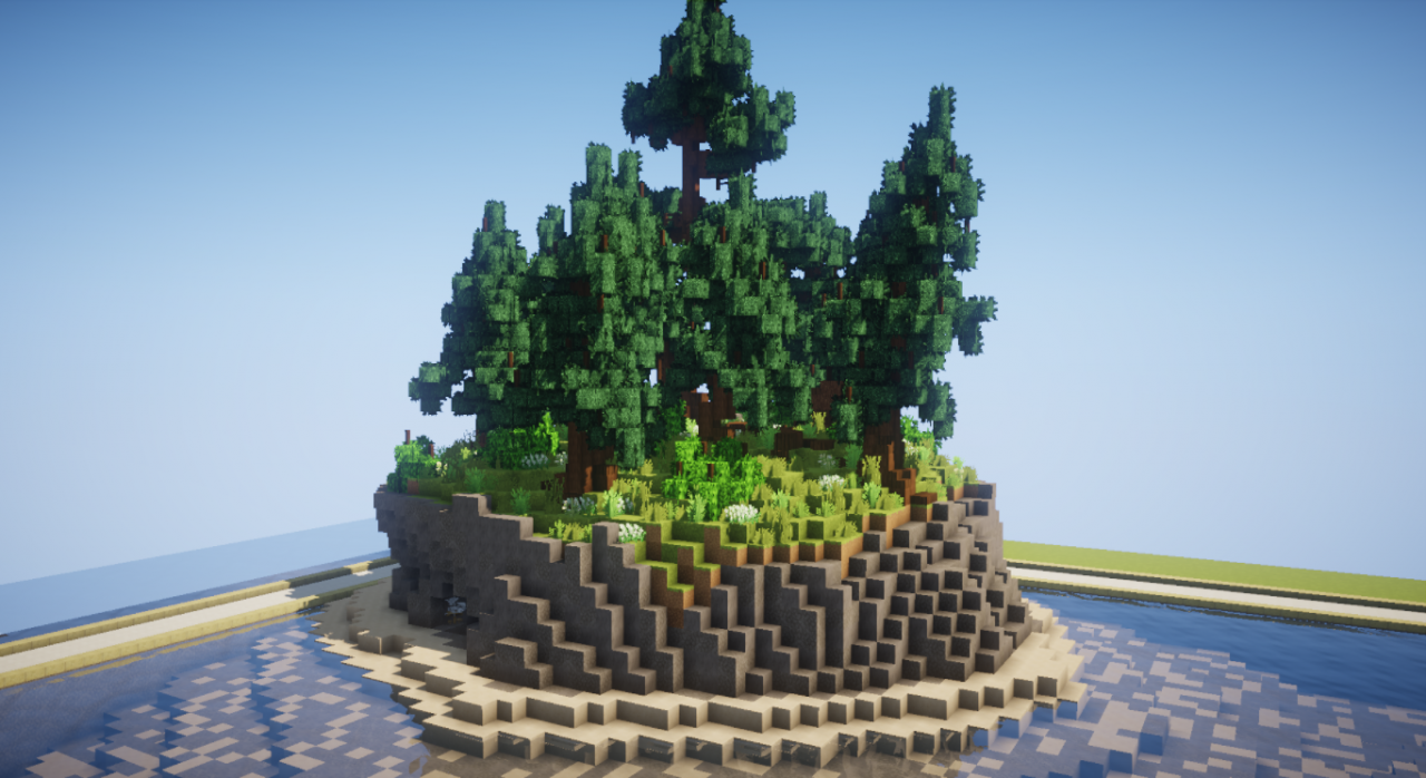 A Pine Island Minecraft Map