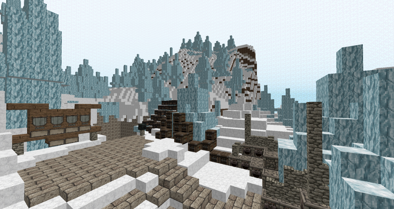 {COMMISSION} Frozen Mine Minecraft Map