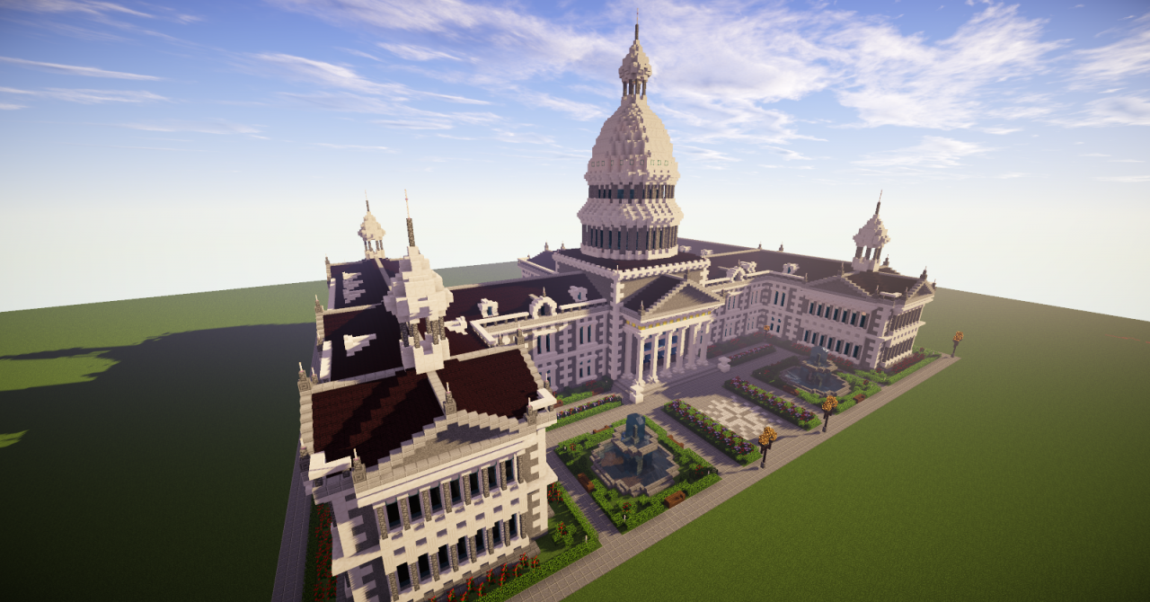 United Biomes State Capitol (With Interior) Minecraft Map
