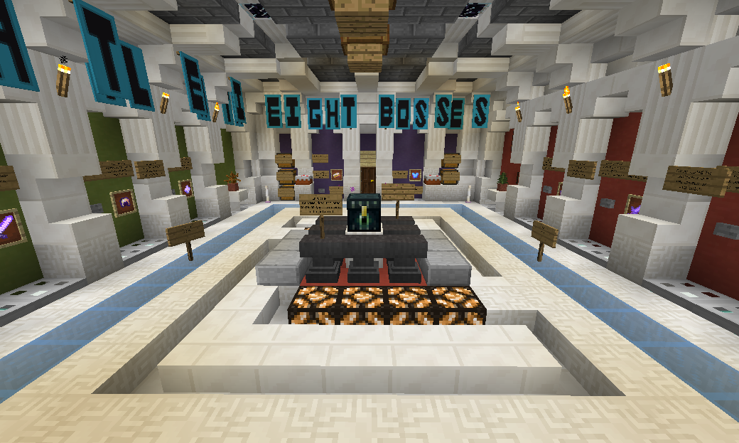 8-Stage Boss Raid! The Battle with Eight Bosses(1.12.2) Minecraft Map