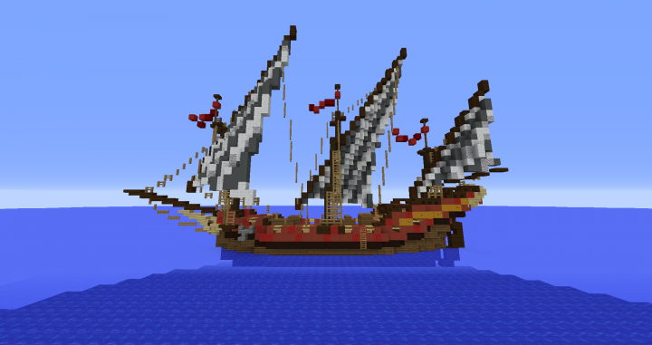 Xebec - Mediterranean Sailing Ship Minecraft Map