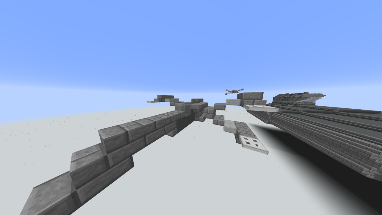 Starship Kronos-5 transport ship with Escort Minecraft Map