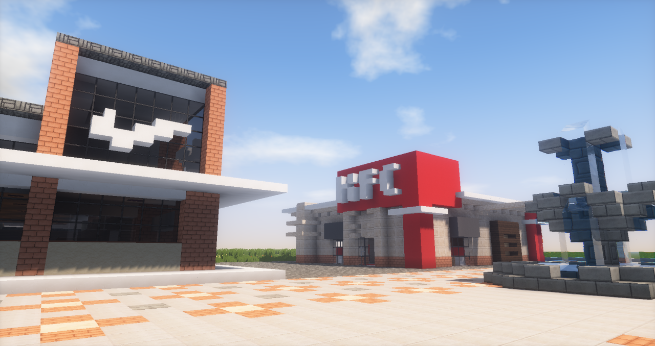 Ørestad Financial Centre & Outlet Minecraft Map