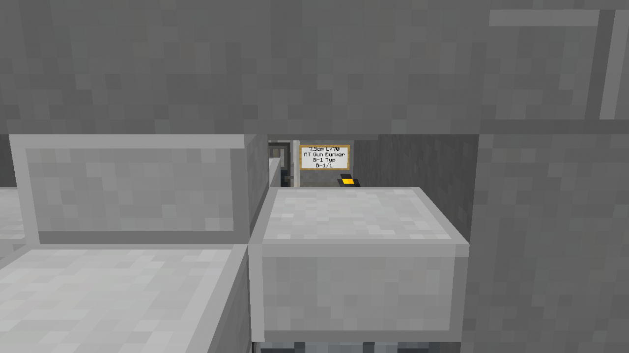 WW2 German 7.5cm AT Gun Bunker Minecraft Map