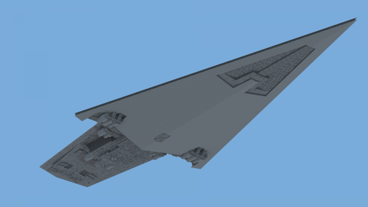 Super Star Destroyer Executor (2000 blocks long) Minecraft Map