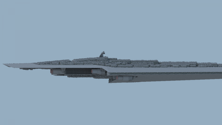 Super Star Destroyer Executor (2000 blocks long) Minecraft Map