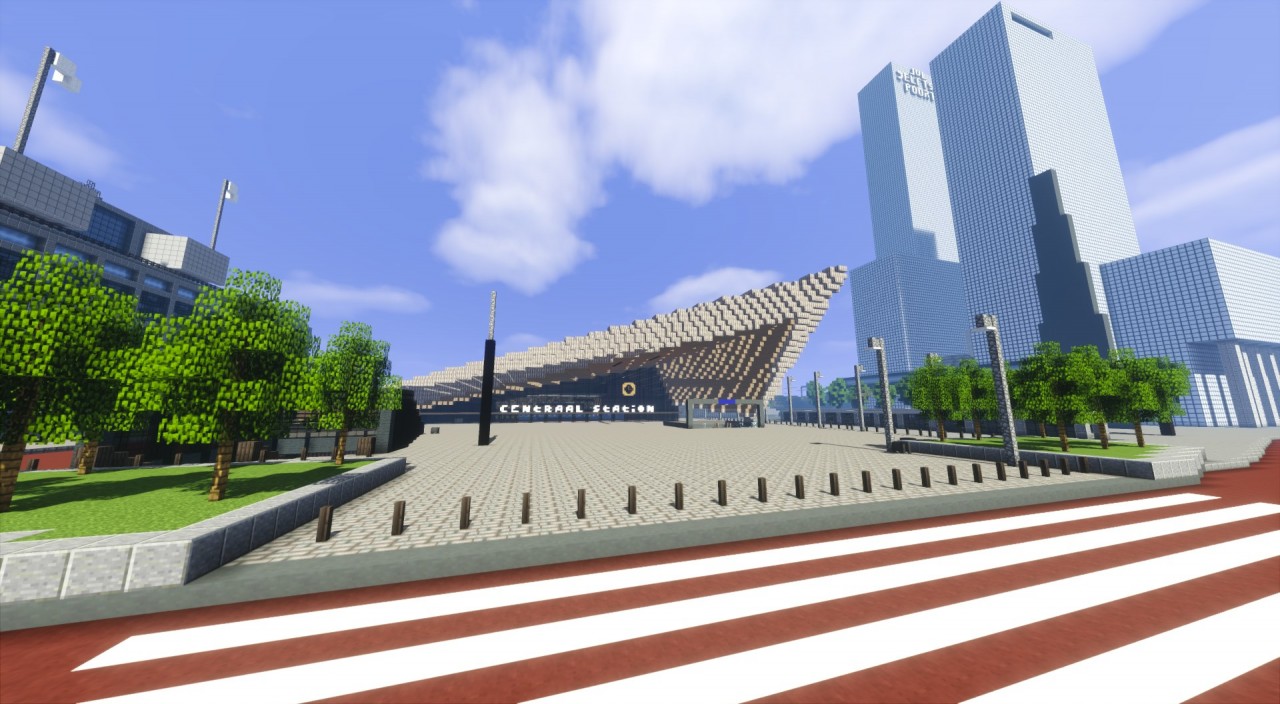 [Real Life Replica] Rotterdam Centraal ("Arriving Home") Minecraft Map