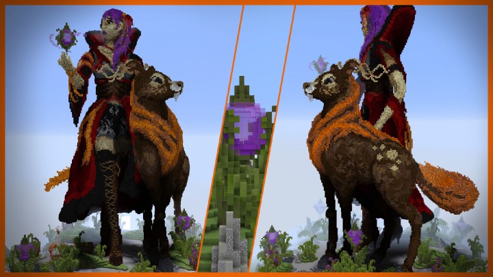 Fantasy Magician and Stag Minecraft Map