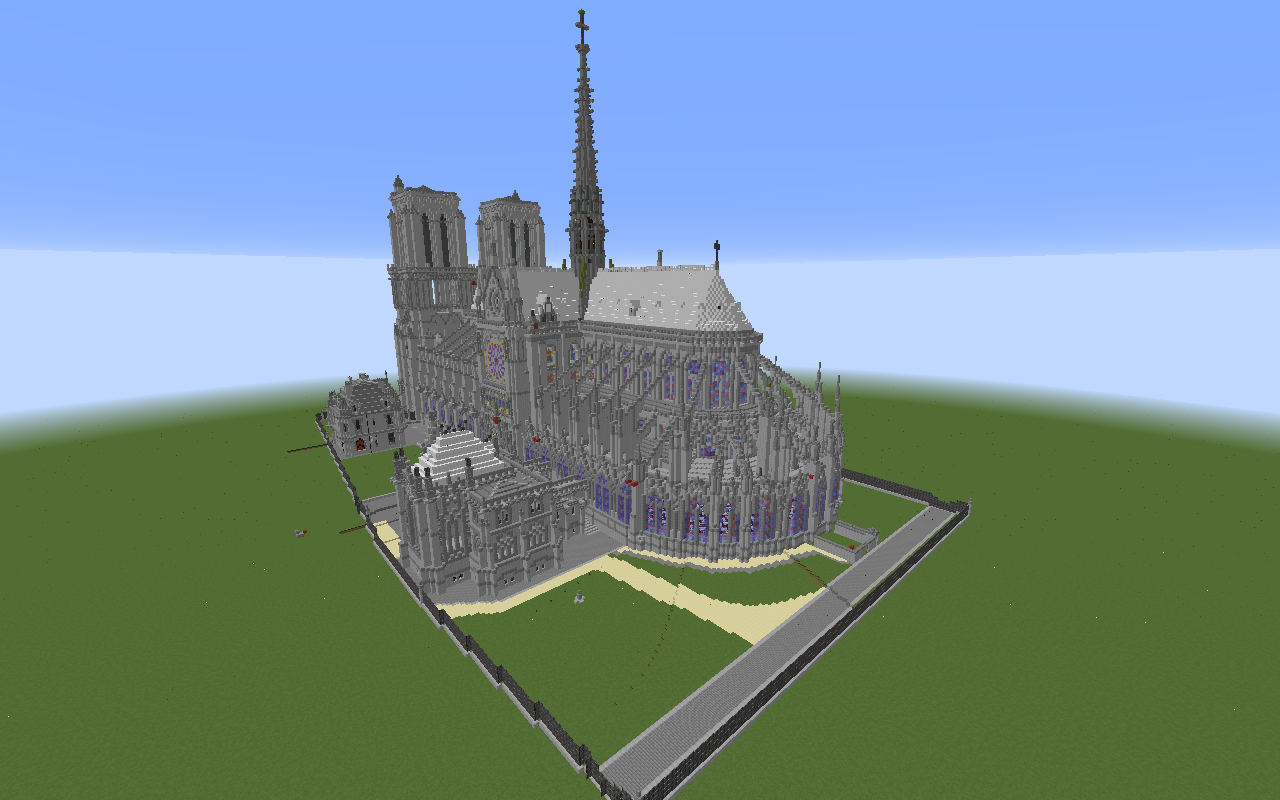 [WIP] Notre Dame de Paris, France 2:1 replica Minecraft Map
