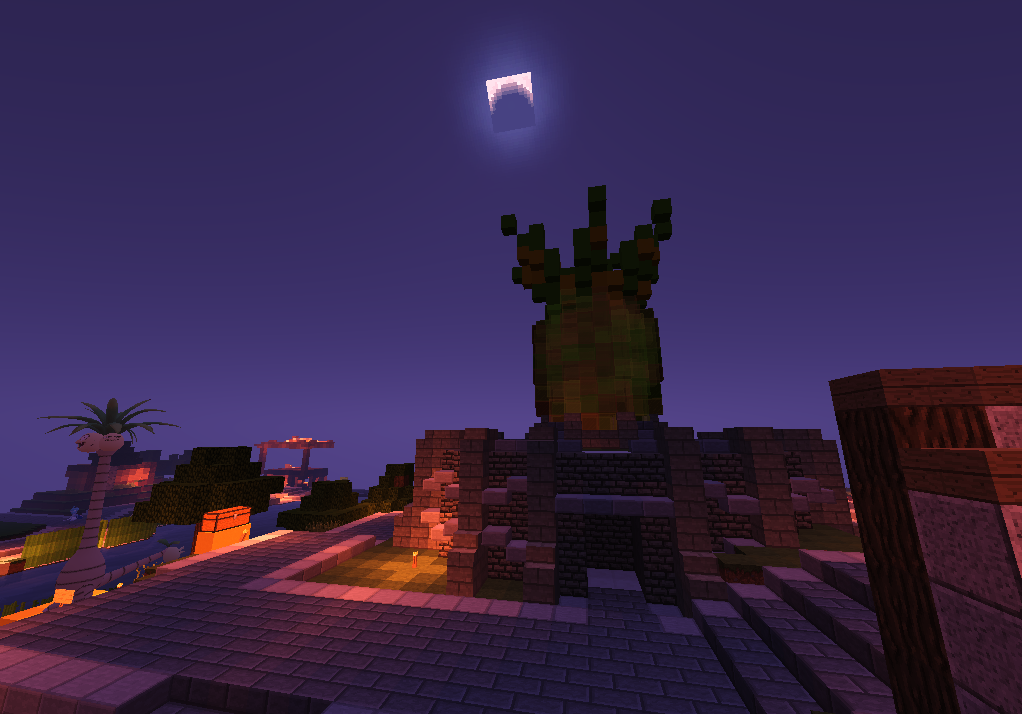 Pineapple statue on a pedestal Minecraft Map