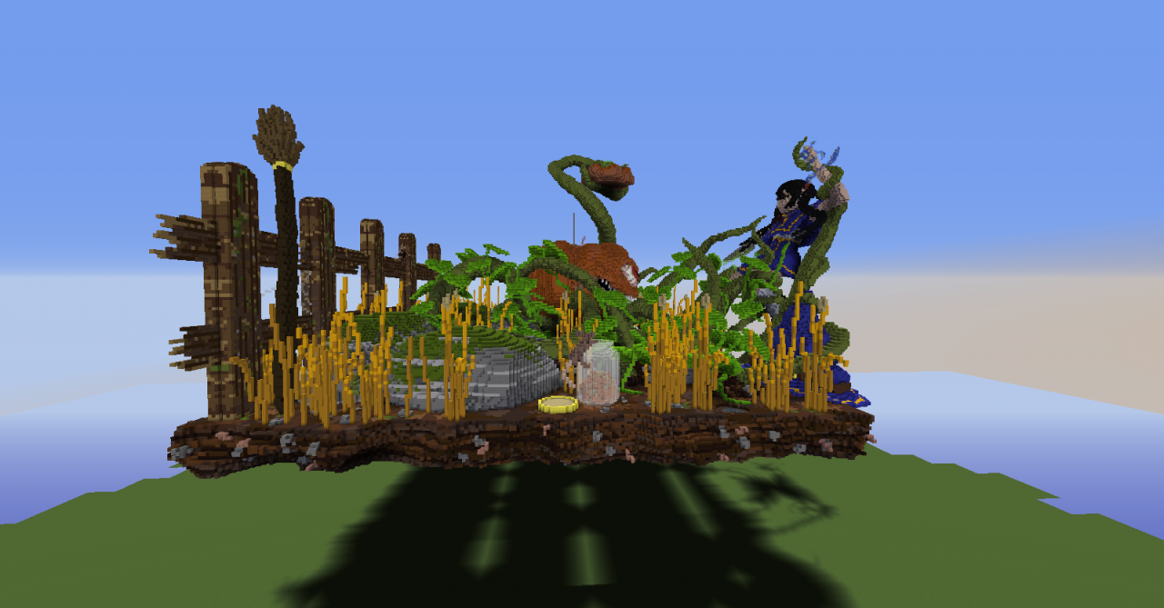 The Orange Monster. Minecraft Map