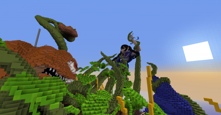 The Orange Monster. Minecraft Map