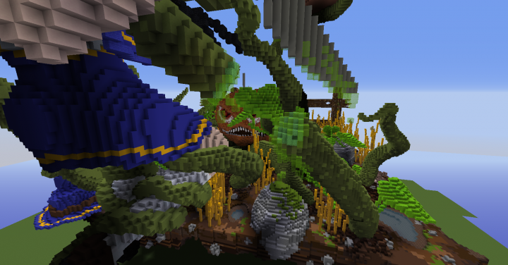 The Orange Monster. Minecraft Map