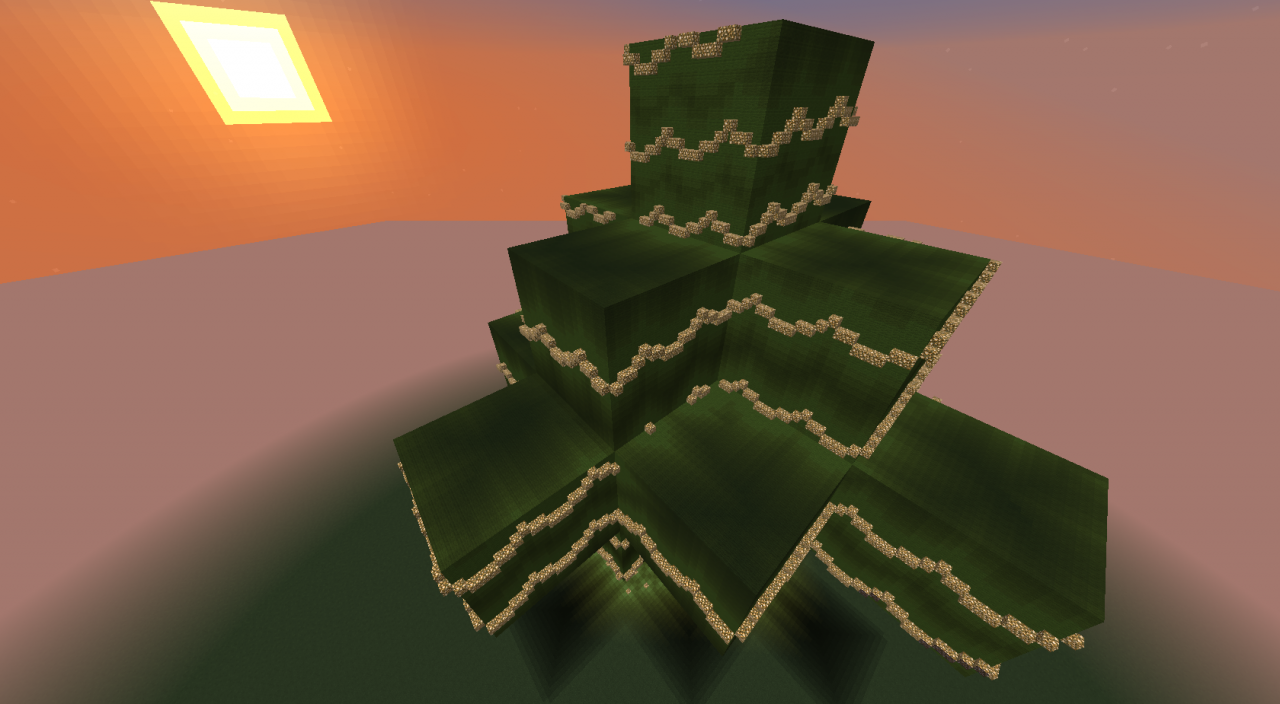 Big Little Tree decorated for Christmas Minecraft Map