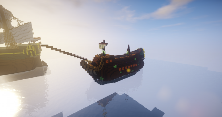 Spooky Ghost Ship Minecraft Map