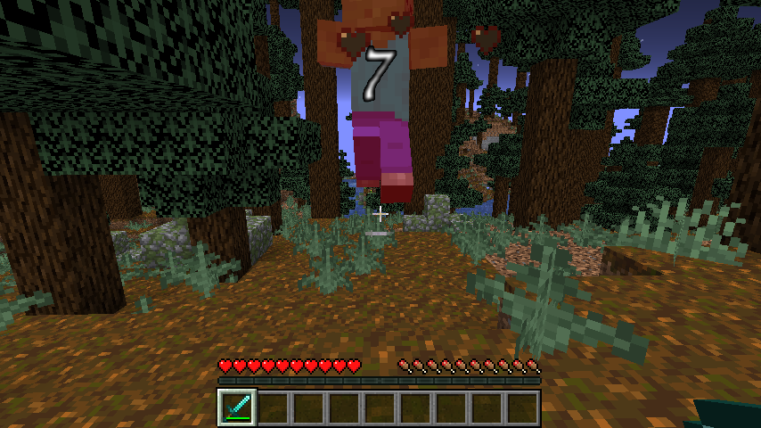 Display Taken Damage [Datapack 18w43a+] Minecraft Data Pack