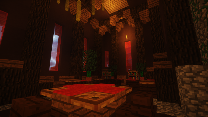 Horror Halloween Manor on a Floating Island Minecraft Map