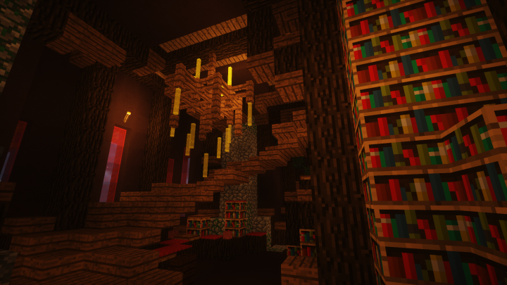 Horror Halloween Manor on a Floating Island Minecraft Map