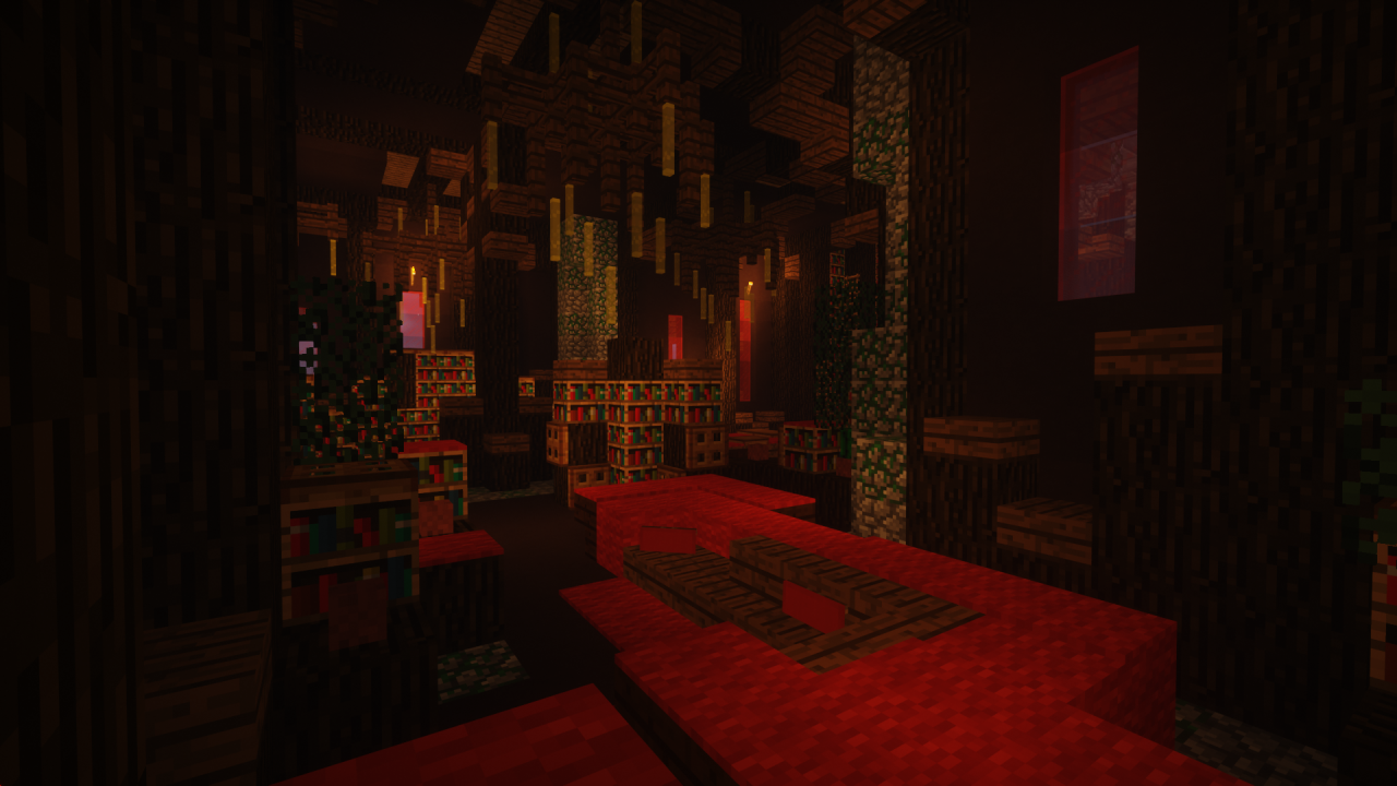 Horror Halloween Manor on a Floating Island Minecraft Map