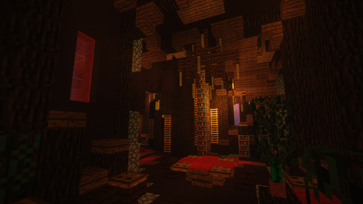 Horror Halloween Manor on a Floating Island Minecraft Map