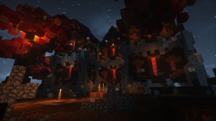 Horror Halloween Manor on a Floating Island Minecraft Map