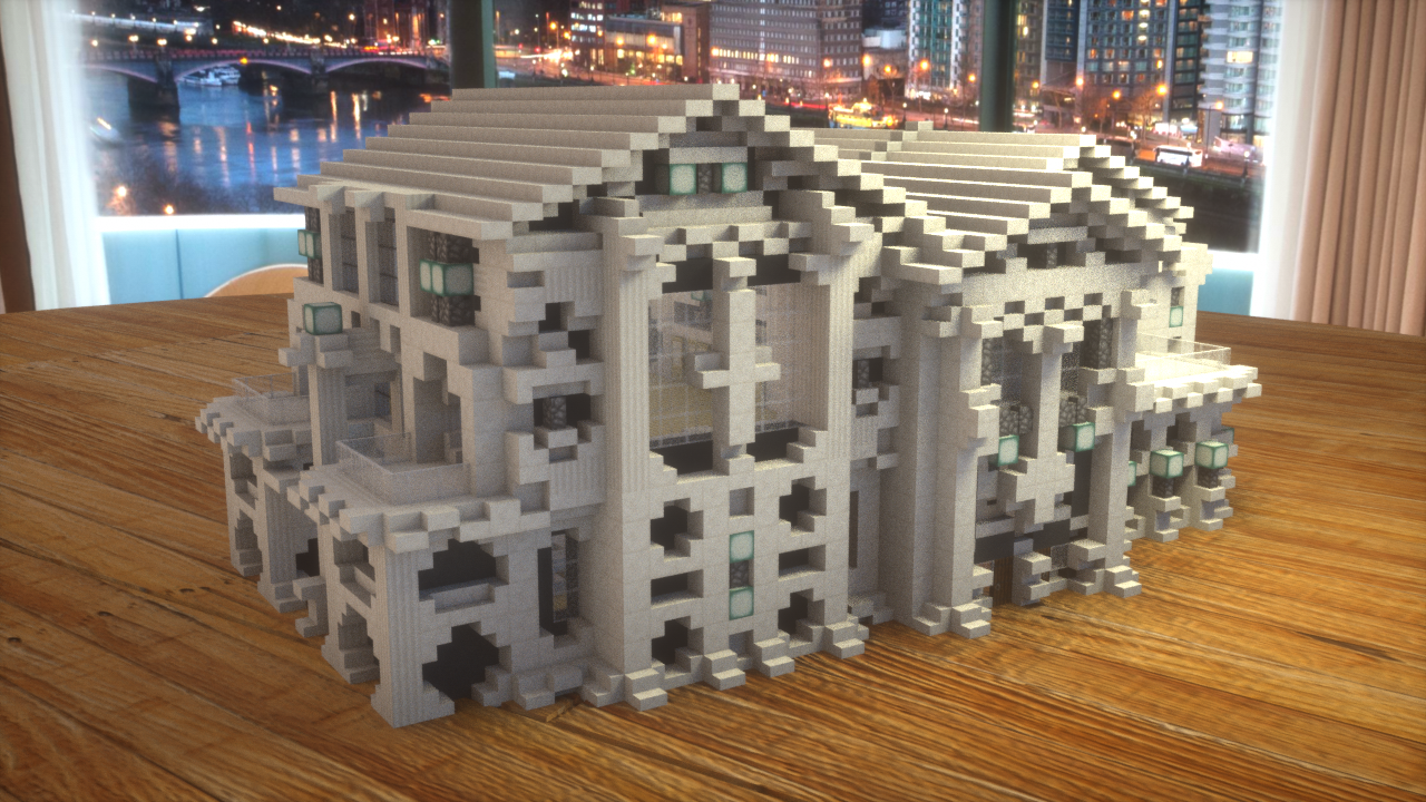 Detailed Modern House Minecraft Map