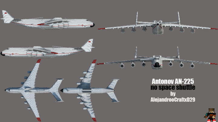 Antonov AN-225 (Painting + Download) Minecraft Map