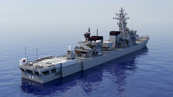 JMSDF JS Abukuma Destroyer Escort DE-229 Minecraft Map