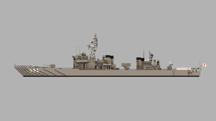 JMSDF JS Abukuma Destroyer Escort DE-229 Minecraft Map